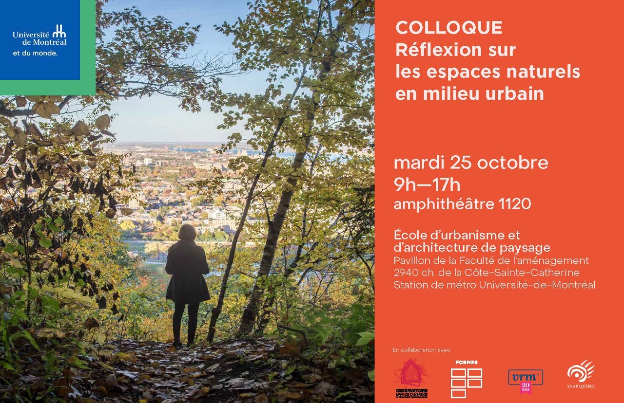 Quartier Libre - Faculté de l’aménagement : un colloque sur les espaces naturels en milieu ...