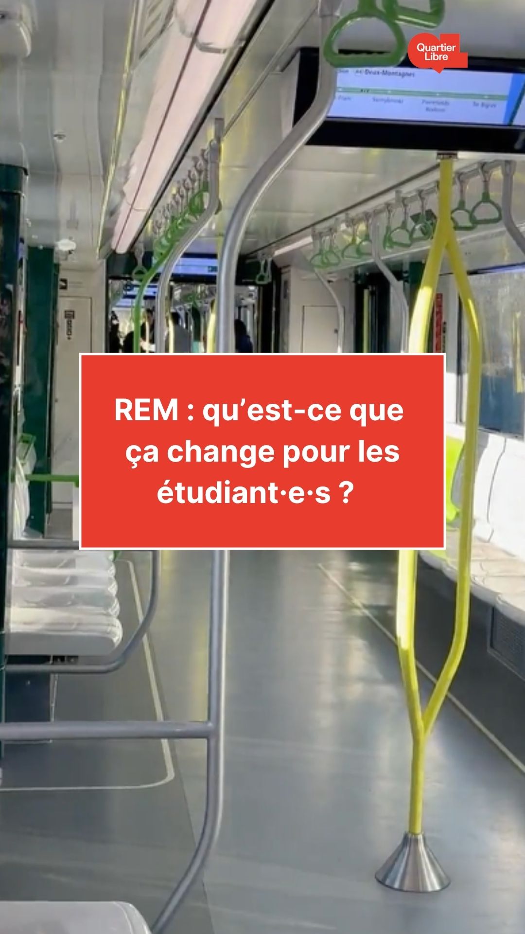 Reportage vidéo : Qu'est-ce que le Réseau express métropolitain (REM ...